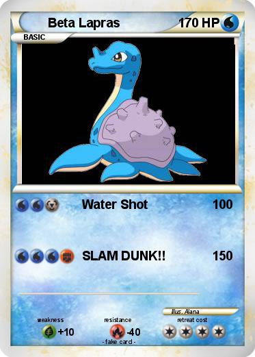 Pokémon Beta Lapras - Water Shot - My Pokemon Card