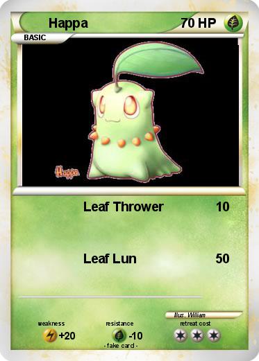 Pokémon Happa 4 4 - Leaf Thrower - My Pokemon Card