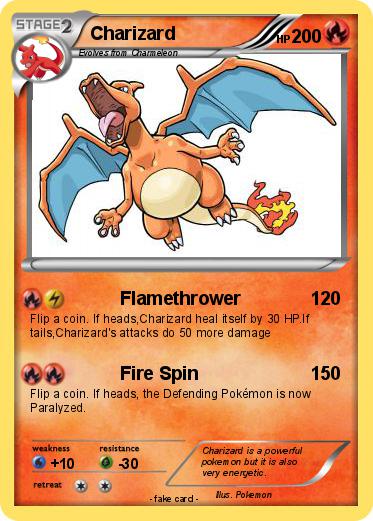 Pokémon Charizard 8032 8032 - Flamethrower - My Pokemon Card