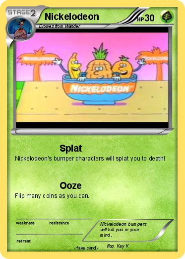Pokémon Nickelodeon 34 34 - Splat - My Pokemon Card