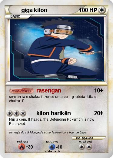 Pokémon giga kilon - rasengan - My Pokemon Card