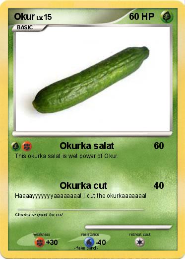 Pokémon Okur - Okurka salat - My Pokemon Card