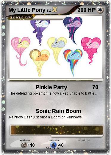 Pokémon My Little Pony 120 120 - Pinkie Party - My Pokemon Card