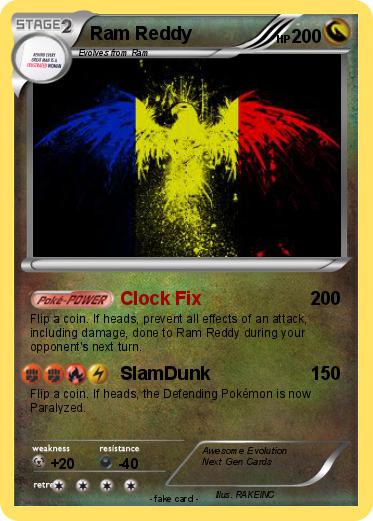 Pokémon Ram Reddy - Clock Fix - My Pokemon Card