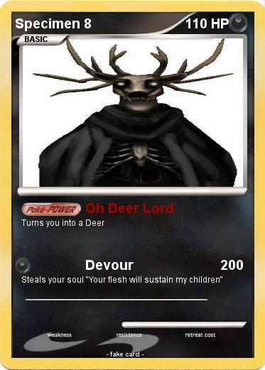 Pokémon Specimen 8 8 - Oh Deer Lord - My Pokemon Card