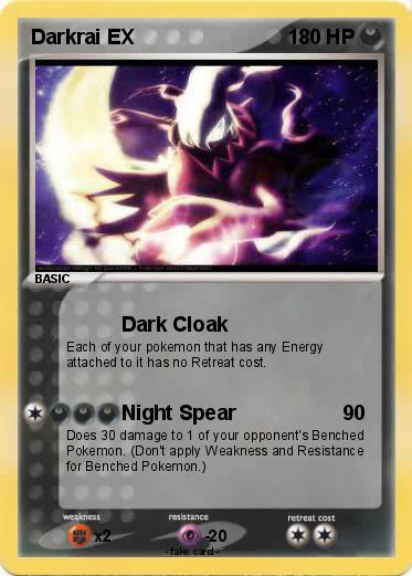 Pokémon Darkrai EX 348 348 - Dark Cloak - My Pokemon Card