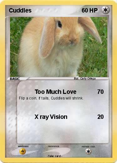 Pokémon Cuddles 32 32 - Too Much Love - My Pokemon Card