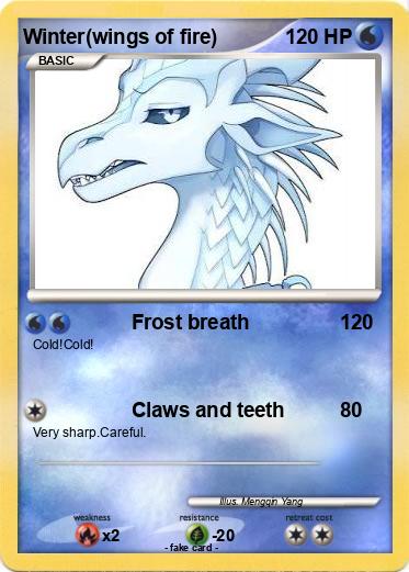 Pokémon Winter wings of fire - Frost breath - My Pokemon Card