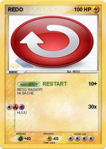 Pokémon REDO 3 3 - RESTART - My Pokemon Card
