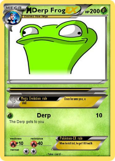 Pokémon Derp Frog 4 4 - Derp - My Pokemon Card