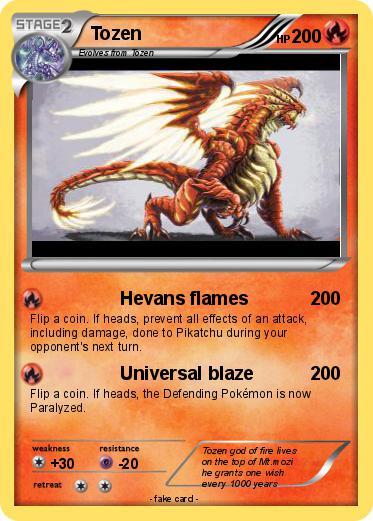 Pokémon Tozen - Hevans flames - My Pokemon Card