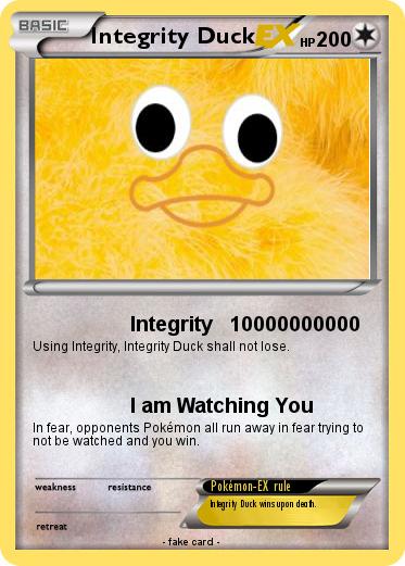 Pokémon Integrity Duck 2 2 - Integrity 10000000000 - My Pokemon Card