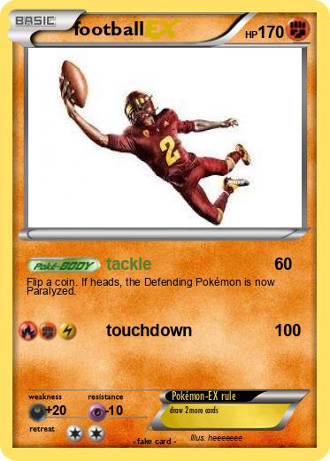 Pokémon football 366 366 - tackle - My Pokemon Card