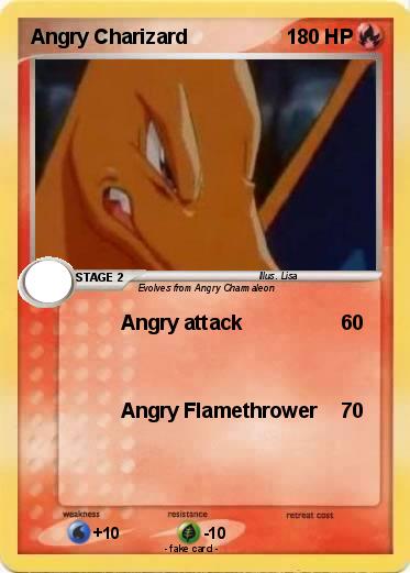 Pokémon Angry Charizard 2 2 - Angry attack - My Pokemon Card