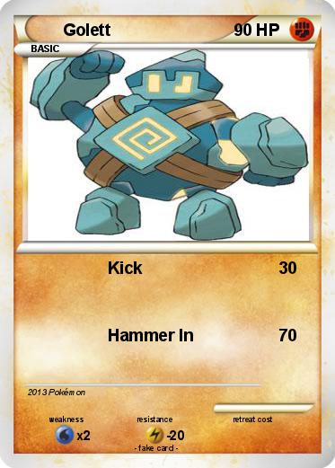 Pokémon Golett 21 21 - Kick - My Pokemon Card