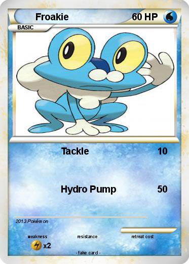 Pokémon Froakie 203 203 - Tackle - My Pokemon Card