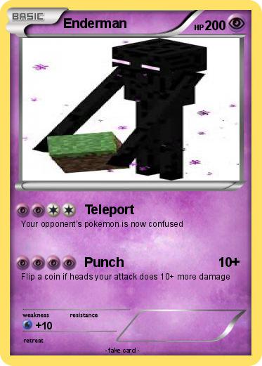 Pokémon Enderman 1462 1462 - Teleport - My Pokemon Card