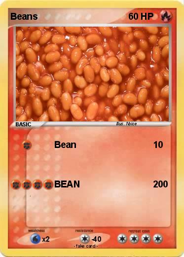 Pokémon Beans 52 52 - Bean - My Pokemon Card