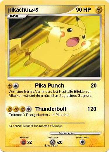 Pokémon pikachu 4005 4005 - Pika Punch - My Pokemon Card