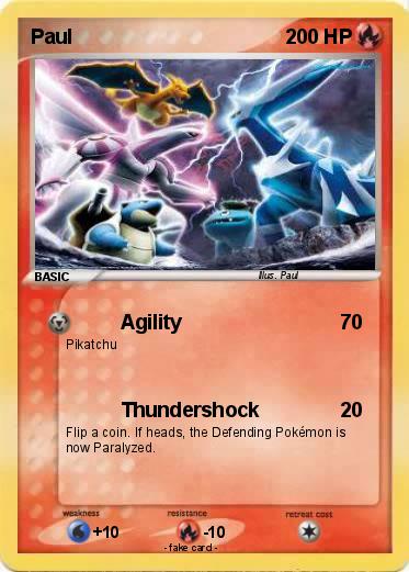 Pokémon Paul 636 636 - Agility - My Pokemon Card