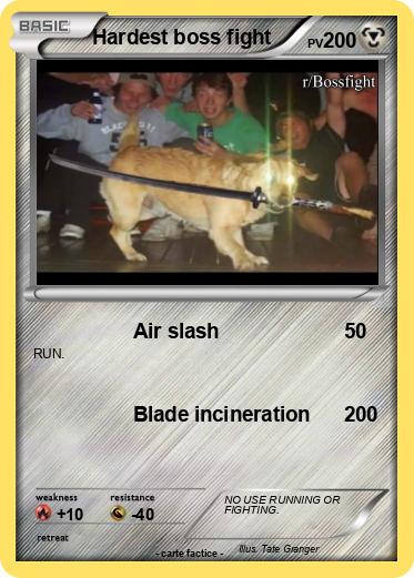 Pokémon Hardest boss fight - Air slash - Ma carte Pokémon