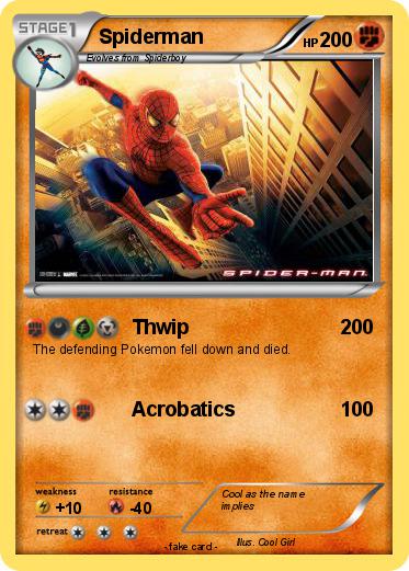 Pokémon Spiderman 608 608 - Thwip - My Pokemon Card