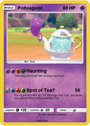 Pokémon Polteageist 1 1 - Haunting - My Pokemon Card