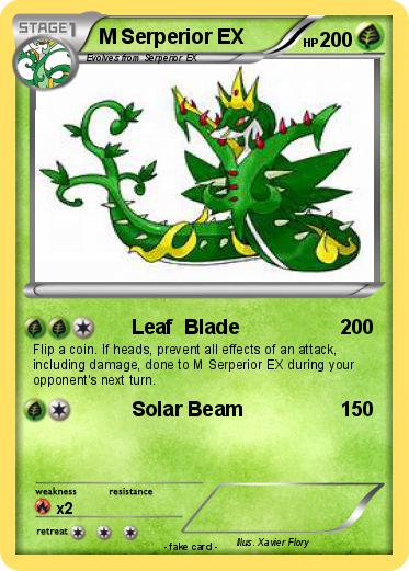 Pokémon M Serperior EX 1 1 - Leaf Blade - My Pokemon Card