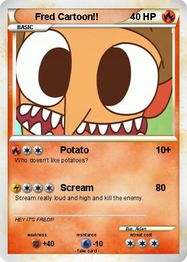 Pokémon Fred Cartoon 2 2 - Potato - My Pokemon Card
