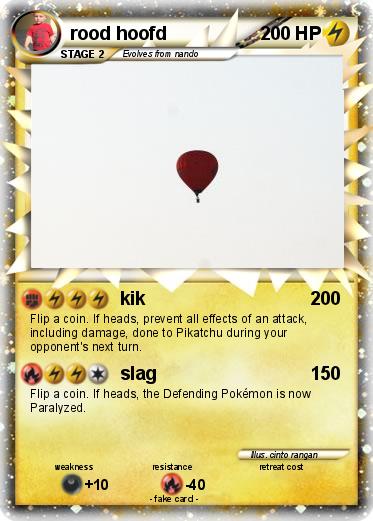 Pokémon rood hoofd - kik - My Pokemon Card