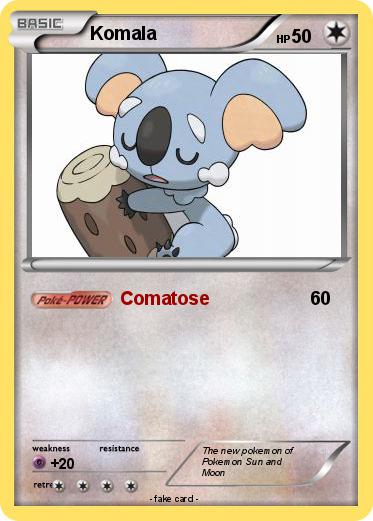 Pokémon Komala 2 2 - Comatose - My Pokemon Card