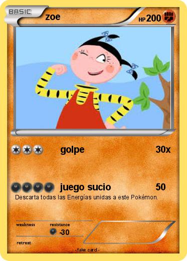 Pokémon zoe 273 273 - golpe - Mi carta pokémon