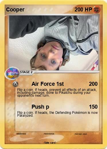 Pokémon Cooper 305 305 - Air Force 1st - My Pokemon Card