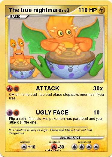 Pokémon The true nightmare - ATTACK - My Pokemon Card