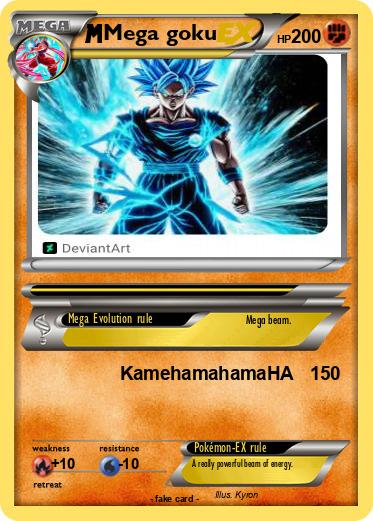 Pokémon Mega goku 19 19 - KamehamahamaHA - My Pokemon Card