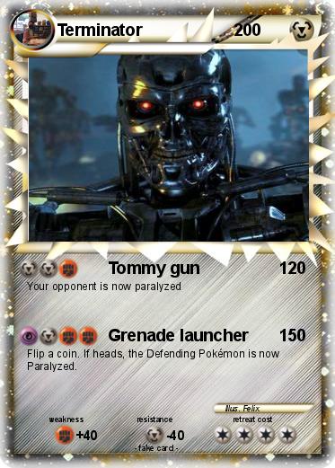 Pokémon Terminator 875 875 - Tommy gun - My Pokemon Card
