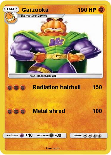 Pokémon Garzooka 5 5 - Radiation hairball - My Pokemon Card