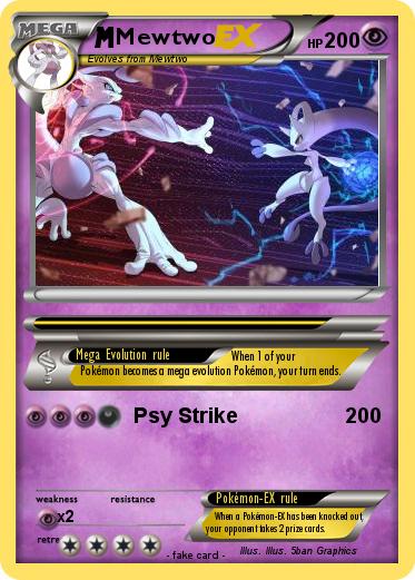 Pokémon Mewtwo 8789 8789 - Psy Strike - My Pokemon Card