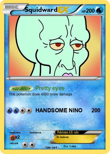 Pokémon Squidward 861 861 - Pretty eyes - My Pokemon Card