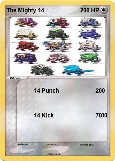 Pokémon The Mighty 14 14 - 14 Punch - My Pokemon Card