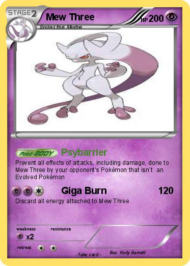 Pokémon Mew Three 130 130 - Psybarrier - My Pokemon Card