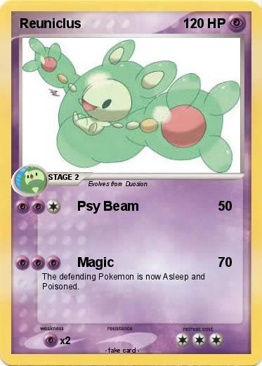 Pokémon Reuniclus 86 86 - Psy Beam - My Pokemon Card