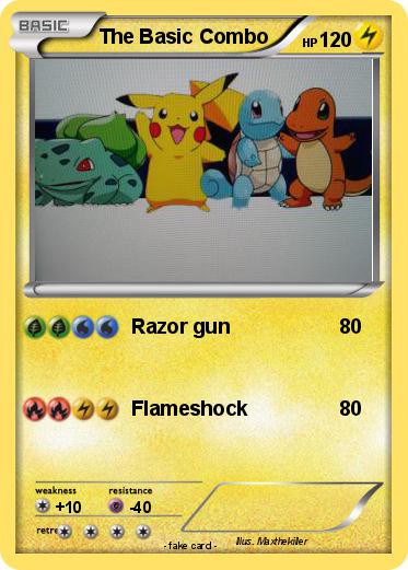 Pokémon The Basic Combo - Razor gun - My Pokemon Card
