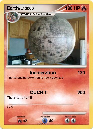 Pokémon Earth 417 417 - Incineration - My Pokemon Card