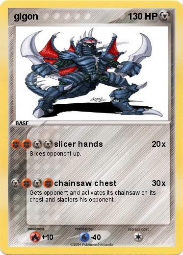 Pokémon gigon - slicer hands - My Pokemon Card