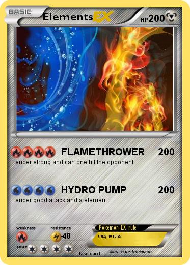 Pokémon Elements 52 52 - FLAMETHROWER - My Pokemon Card