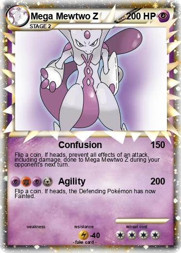 Pokémon Mega Mewtwo Z 30 30 - Confusion - My Pokemon Card