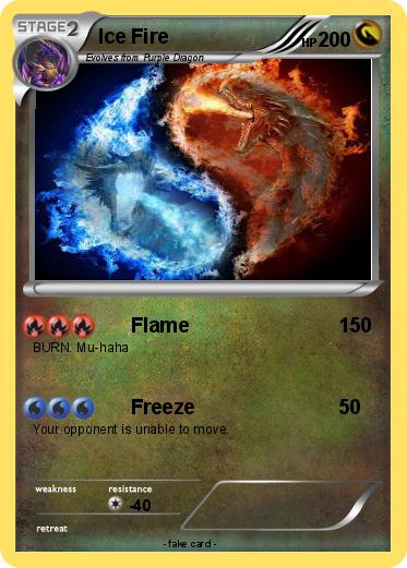 Pokémon Ice Fire 15 15 - Flame - My Pokemon Card