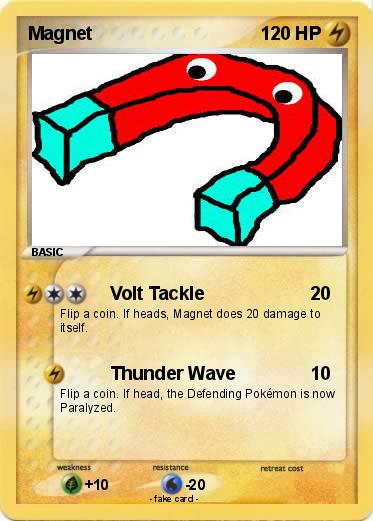 Pokémon Magnet 22 22 - Volt Tackle - My Pokemon Card