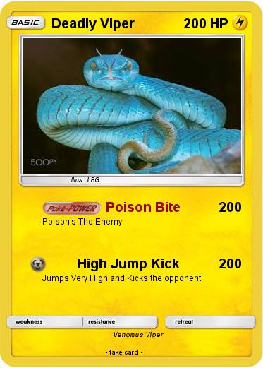 Pokémon Deadly Viper - Poison Bite - My Pokemon Card